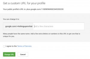 How to Set Custom URL for Google Plus Profile