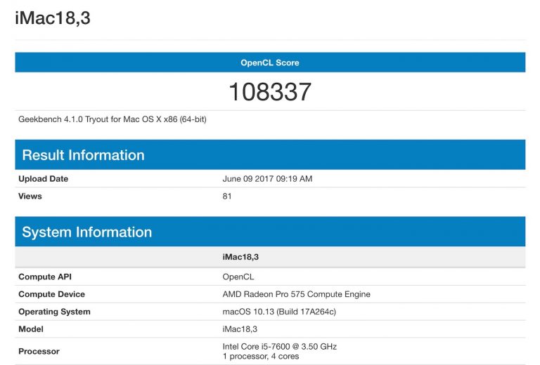 AMD Radeon Pro 570 vs 575 vs 580 on iMac - Specification and Benchmark ...