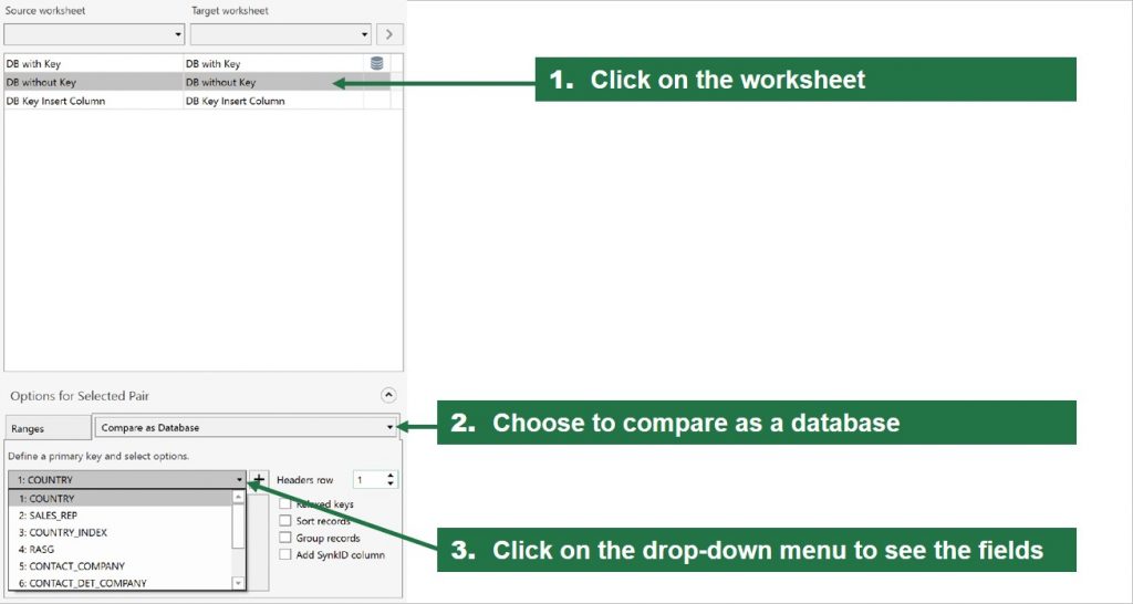 How to compare two excel databases for differences - TechWalls