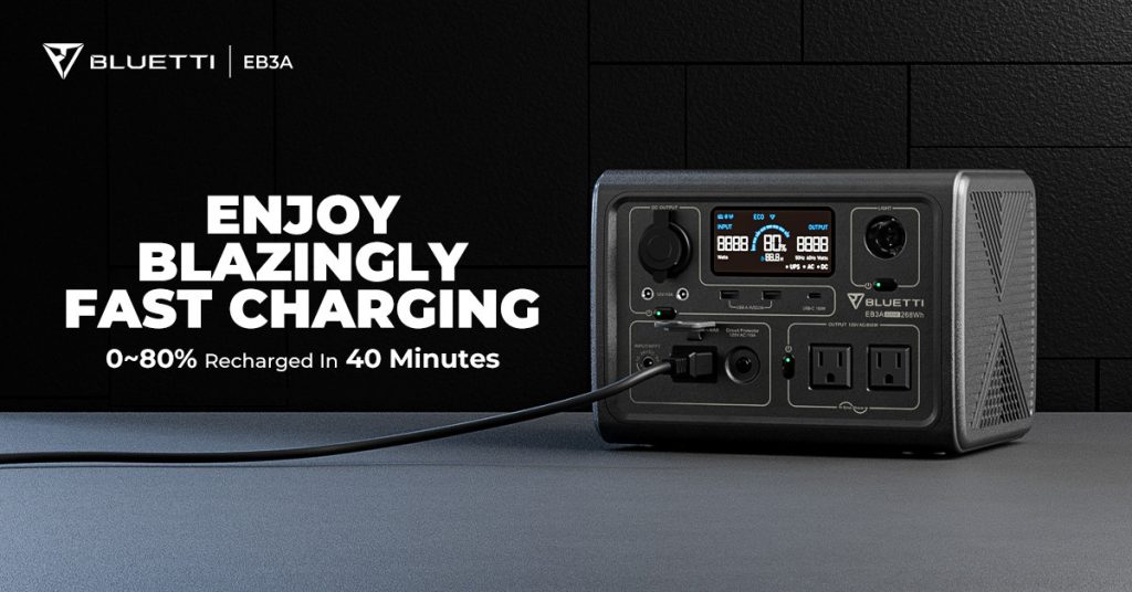 BLUETTI EB3A Power Station - Ultra-Portable with 268Wh Capacity and ...