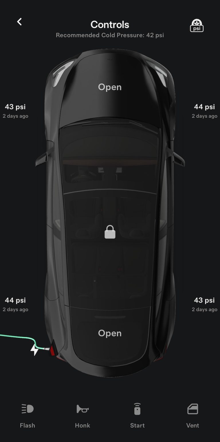 How to Refresh Tire Pressure Readings on Your Tesla - TechWalls