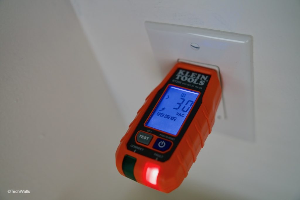 GFCI tester indicates "open ground/neutral" and 30V after Tripping ...